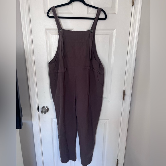 Amazon | Pants & Jumpsuits | Greybrown Linen Blend Overalls Xl | Poshmark